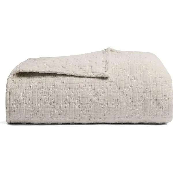 PARACHUTE Desert Cotton Jacquard Coverlet - Bone