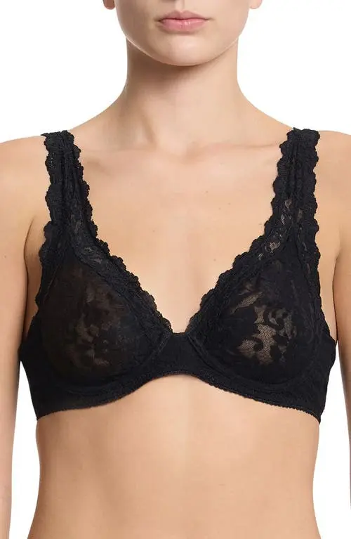 Hanky Panky Apex Signature Lace Underwire Bra - Black