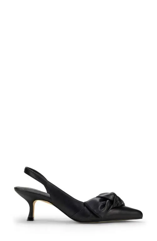 Yosi Samra Kaleigh Slingback Kitten Heel Pumps - Black