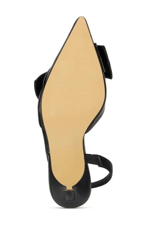Yosi Samra Kaleigh Slingback Kitten Heel Pumps - Black