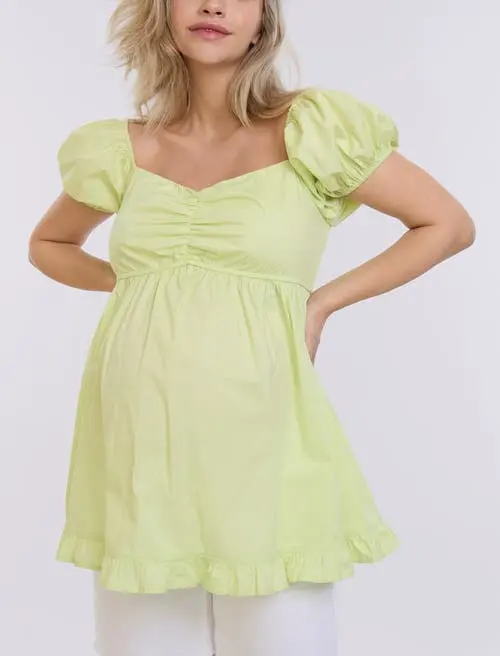 Motherhood Maternity Off-the-shoulder Babydoll Maternity Top