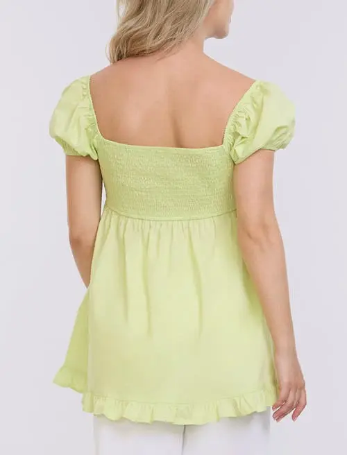 Motherhood Maternity Off-the-shoulder Babydoll Maternity Top