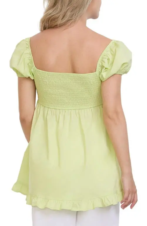 Motherhood Maternity Off-the-shoulder Babydoll Maternity Top