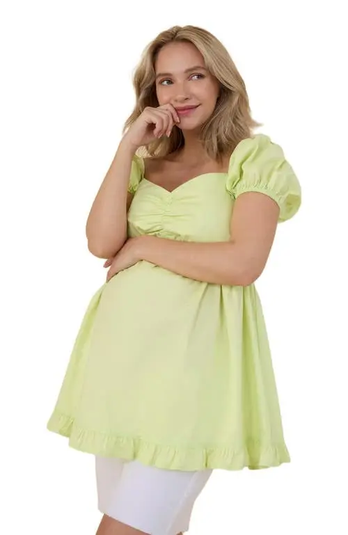 Motherhood Maternity Off-the-shoulder Babydoll Maternity Top