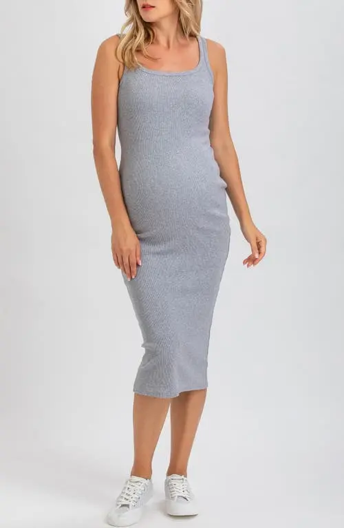 PIETRO BRUNELLI Ribbed Dress - Grey