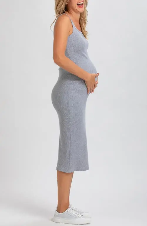 PIETRO BRUNELLI Ribbed Dress - Grey