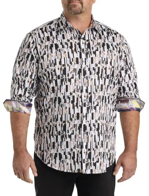 ROBERT GRAHAM BY DXL Big & Tall Pollard Sport Shirt