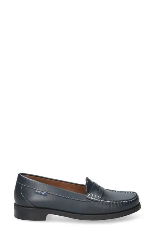 Mephisto Neda Penny Loafer - Navy