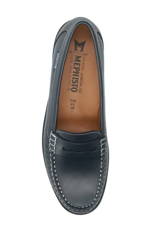 Mephisto Neda Penny Loafer - Navy