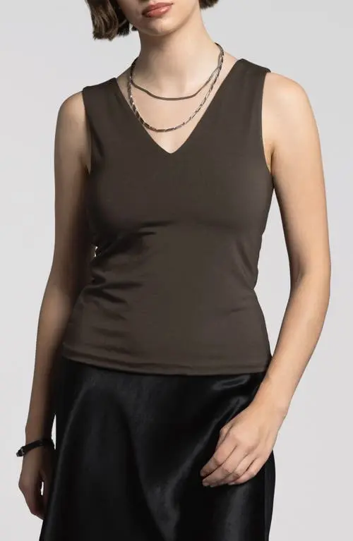 WEEKEND LOS ANGELES Sophie Tank - Black Brown