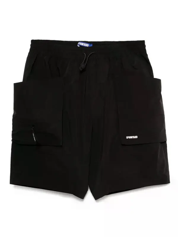SPOONYARD Solotex 3d Patch Pockets Shorts - Black