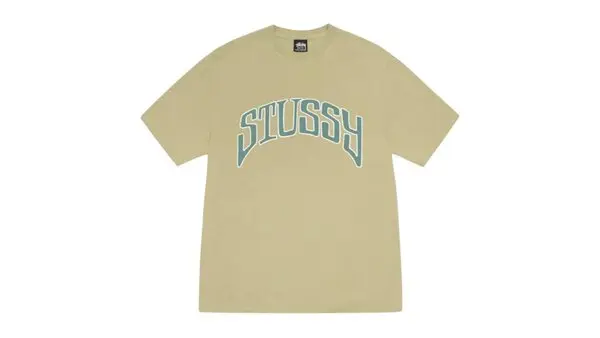 StÜssy Arched Pigment Dyed Tee Shirt - Elm