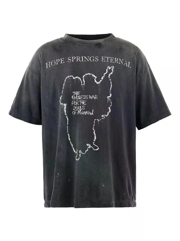 SAINT MXXXXXX Text-print T-shirt
