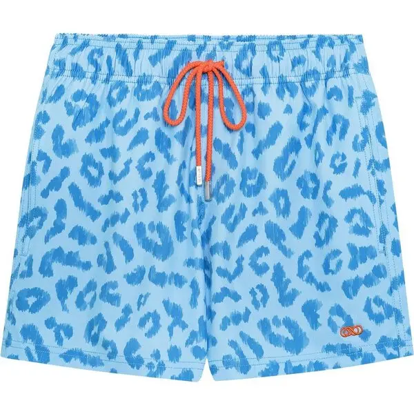 LE CLUB 4.25" Eco-friendly 4-way Stretch Swim Trunks - Ember