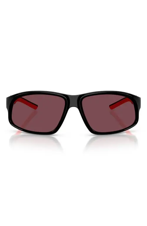 SCUDERIA FERRARI Oversize Irregular Sunglasses - Black