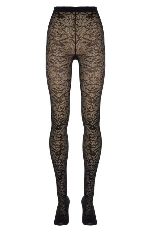 Wolford Snakeskin Print Tights