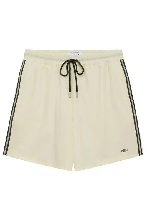 LE CLUB 4-way Stretch Swim Trunks - Beige Hybrid