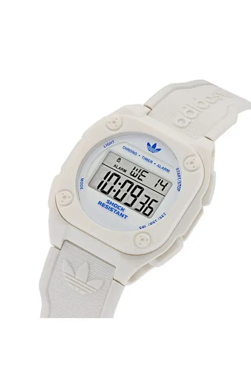 Adidas City Tech 4 Silicone Strap Watch
