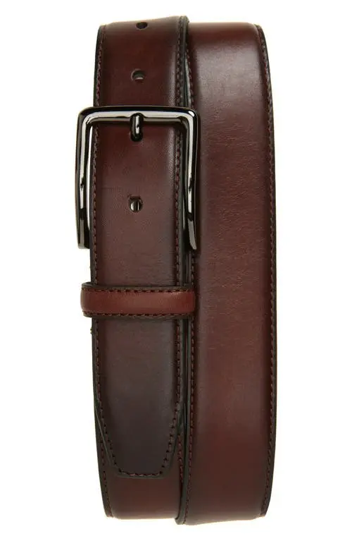 Nordstrom Tarek Leather Belt - Brown Sepia