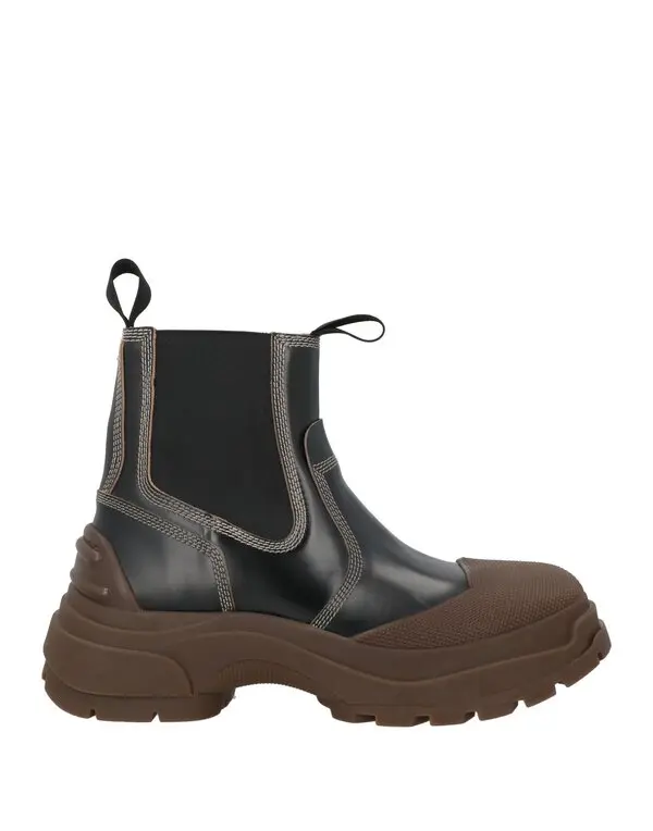 MAISON MARGIELA Leather And Textile Fibers Ankle Boots