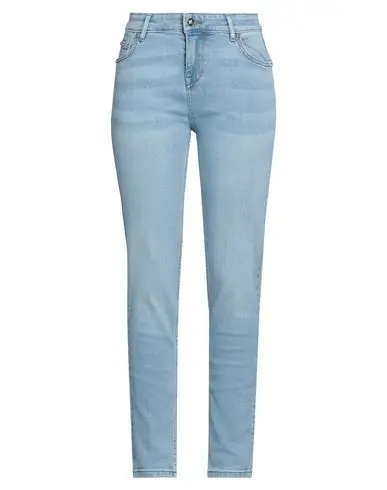 John Richmond Skinny Jeans With Leather Trims