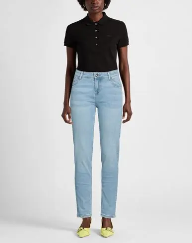 John Richmond Skinny Jeans With Leather Trims