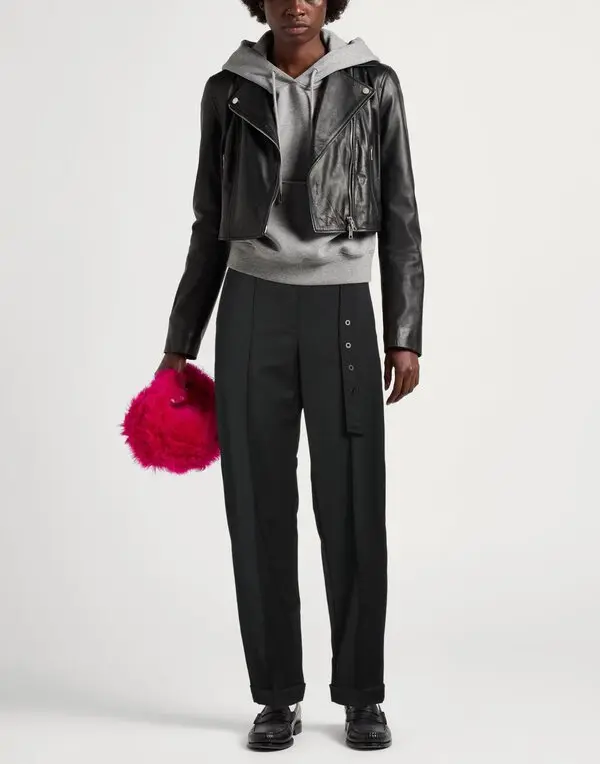 Sandro Straight-leg Pants With Belt