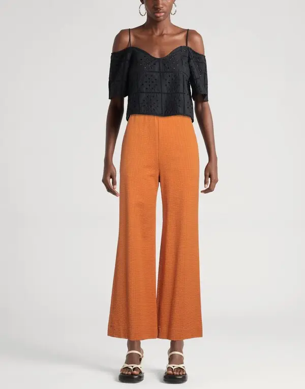 Harris Wharf London Wide-leg Seersucker Pants