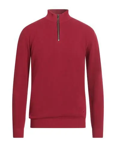 TOMBOLINI Turtleneck Lightweight Knit Half-zip Top