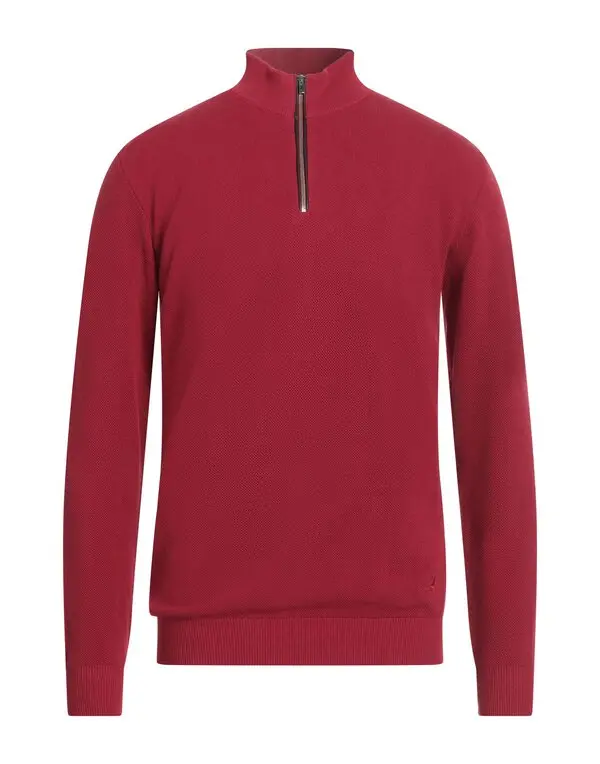 TOMBOLINI Turtleneck Lightweight Knit Half-zip Top