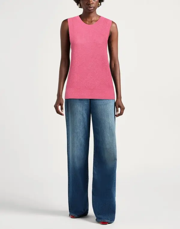 Tommy Hilfiger Sleeveless Crewneck Knit Sweater
