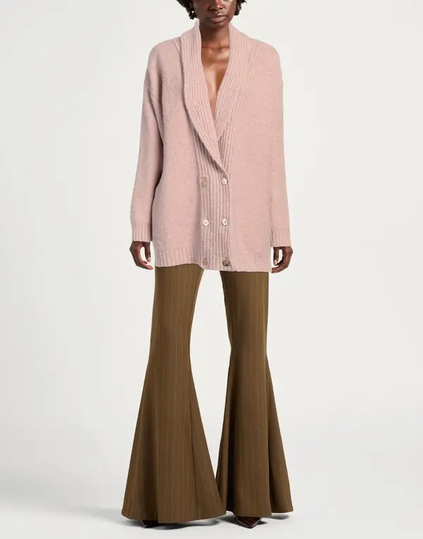 Elisabetta Franchi Cardigan In Cotton, Polyamide And Elastane