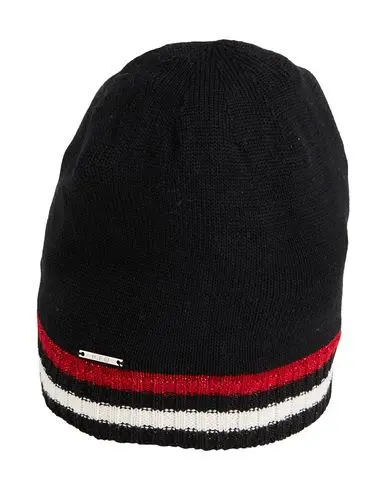 ICE PLAY Intarsia Knit Beanie - Black