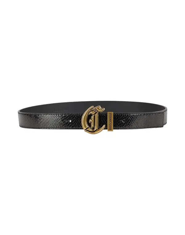 Just Cavalli Snakeskin Belt JUST CAVALLI Belt Light Brown Leather Snakeskin Design  main image 2
