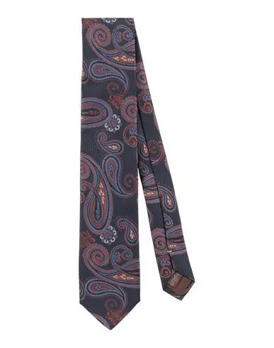 Canali Paisley-print Necktie - Navy