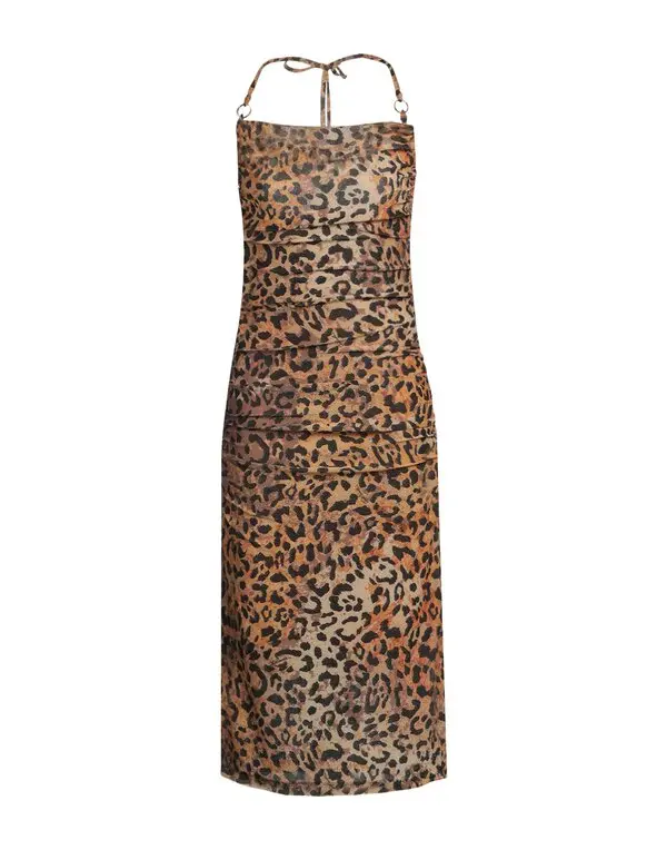 Just Cavalli Midi Leopard-print Dress