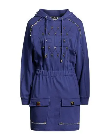 Elisabetta Franchi Mini Cotton Terry Dress - Blue