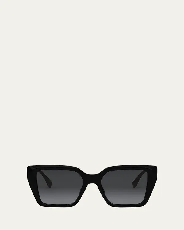 Fendi Ff Diamonds Fe40161i Square Sunglasses - Black