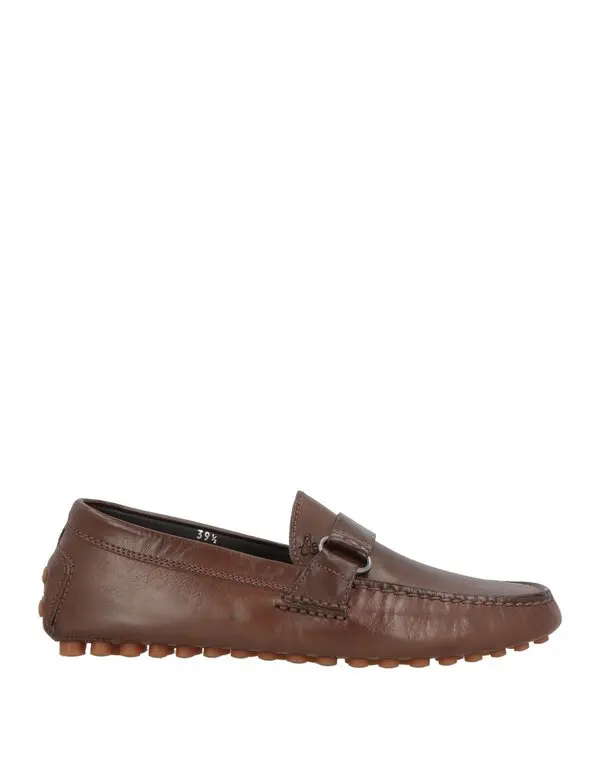 Canali Leather Driving Loafers - Brown
