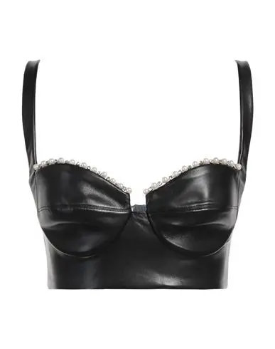 Elisabetta Franchi Coated Corset Top With Appliqués