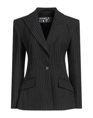 Versace Single-breasted Pinstriped Blazer