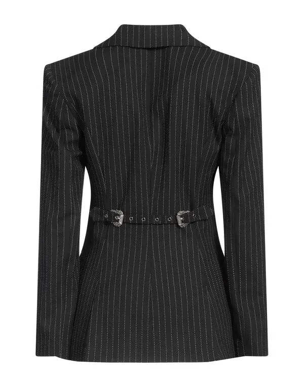 Versace Single-breasted Pinstriped Blazer