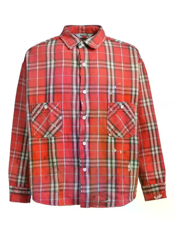 SAINT MXXXXXX Check-print Shirt
