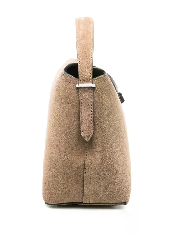 TOTEME T-lock Suede Tote Bag - Brown