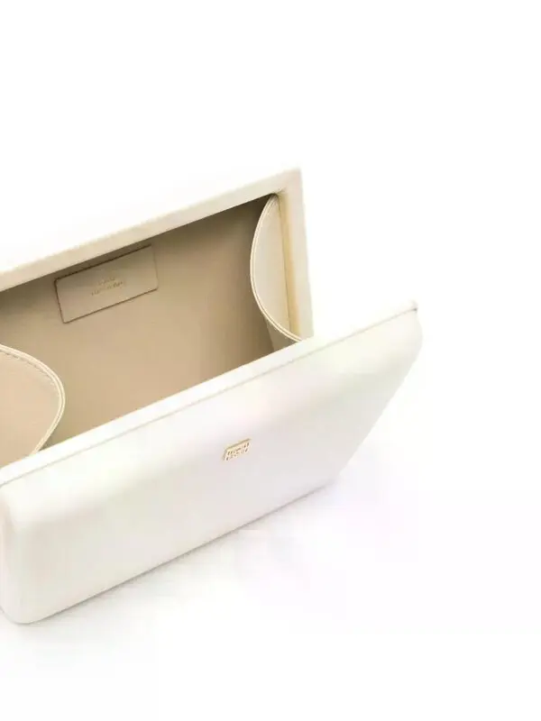 TOTEME Satin Box Clutch - Neutrals