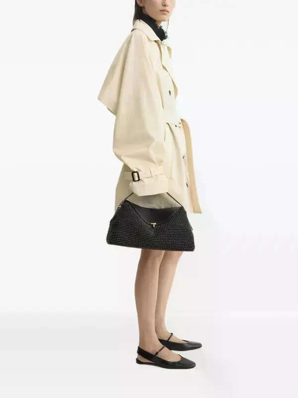 TOTEME T-lock Woven Tote Bag - Black
