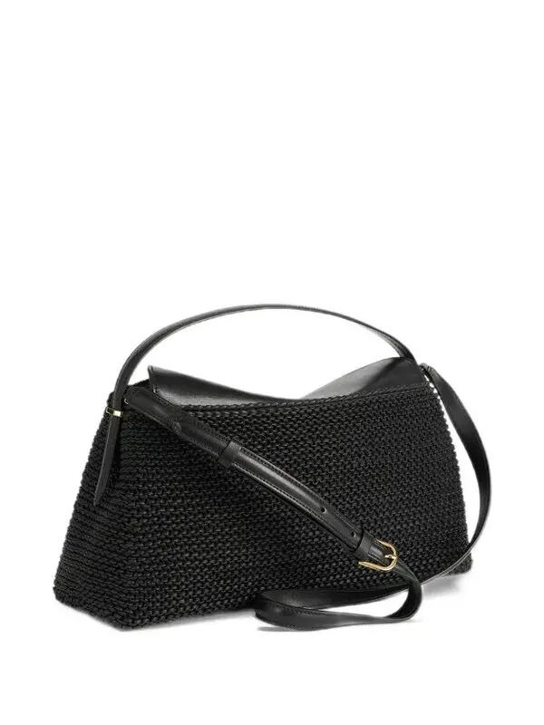 TOTEME T-lock Woven Tote Bag - Black