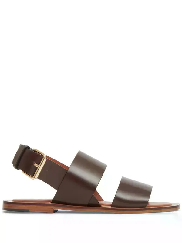 MANSUR GAVRIEL Double Strap Sandals - Brown