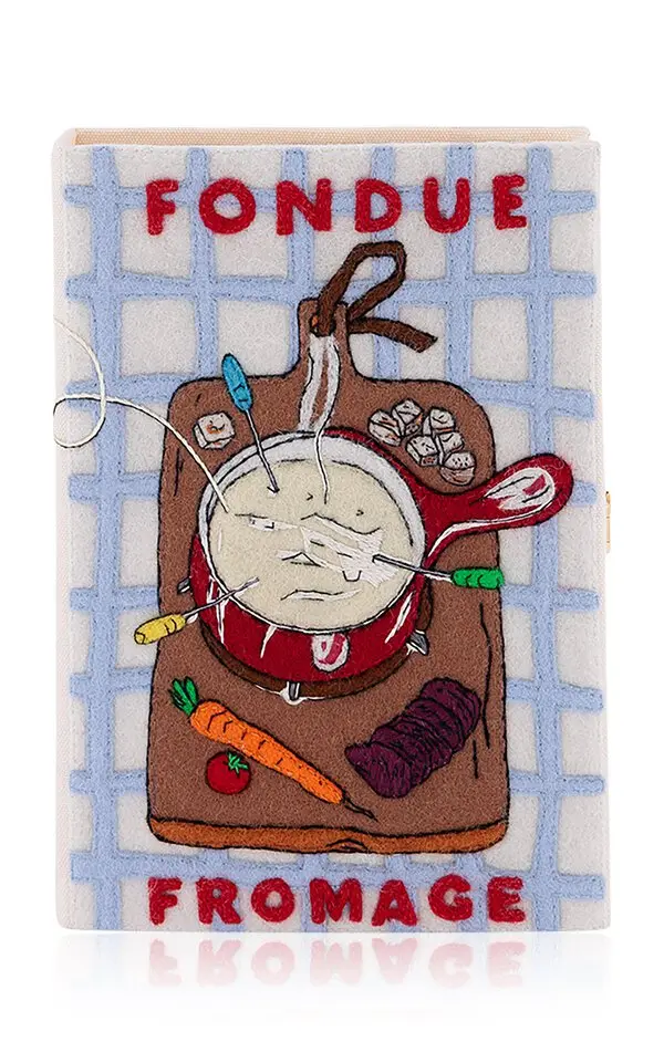 OLYMPIA LE-TAN Fondue Fromage Book Clutch - Multi