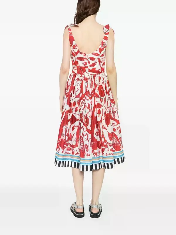 Stella Jean Printed Midi Dress